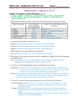 Microbiology Reflection Chapters 14&15 - Chapter 14: Host Defense I ...