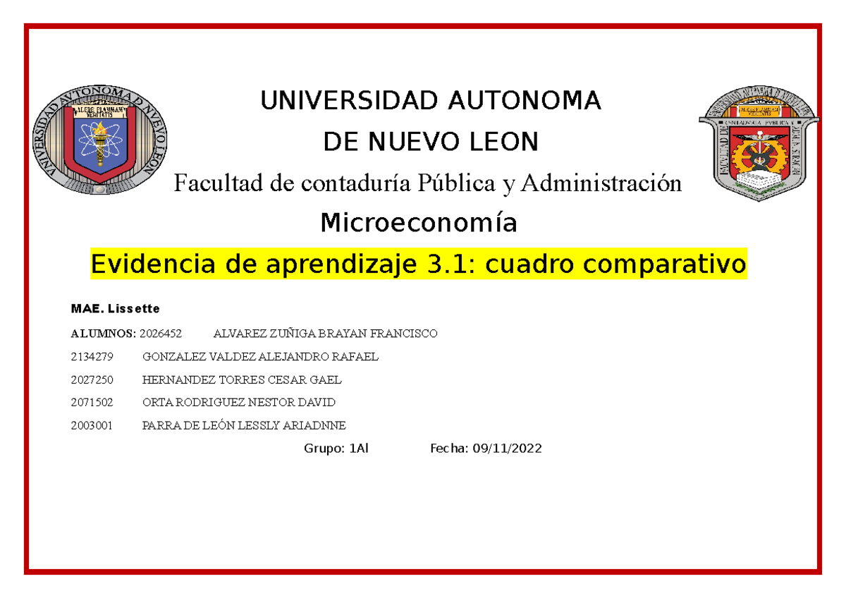 M EA E3 E4 - Bsjsjsj - UNIVERSIDAD AUTONOMA DE NUEVO LEON Facultad de ...