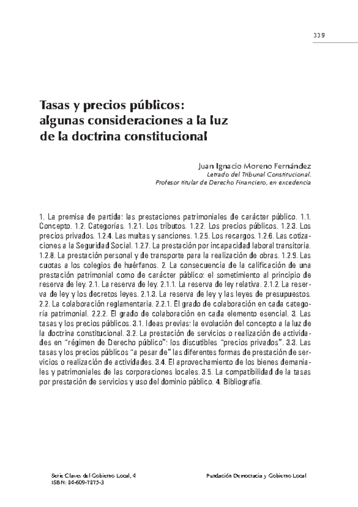 Precio Publico moreno - NADAAA - 339 Tasas y precios públicos: algunas ...