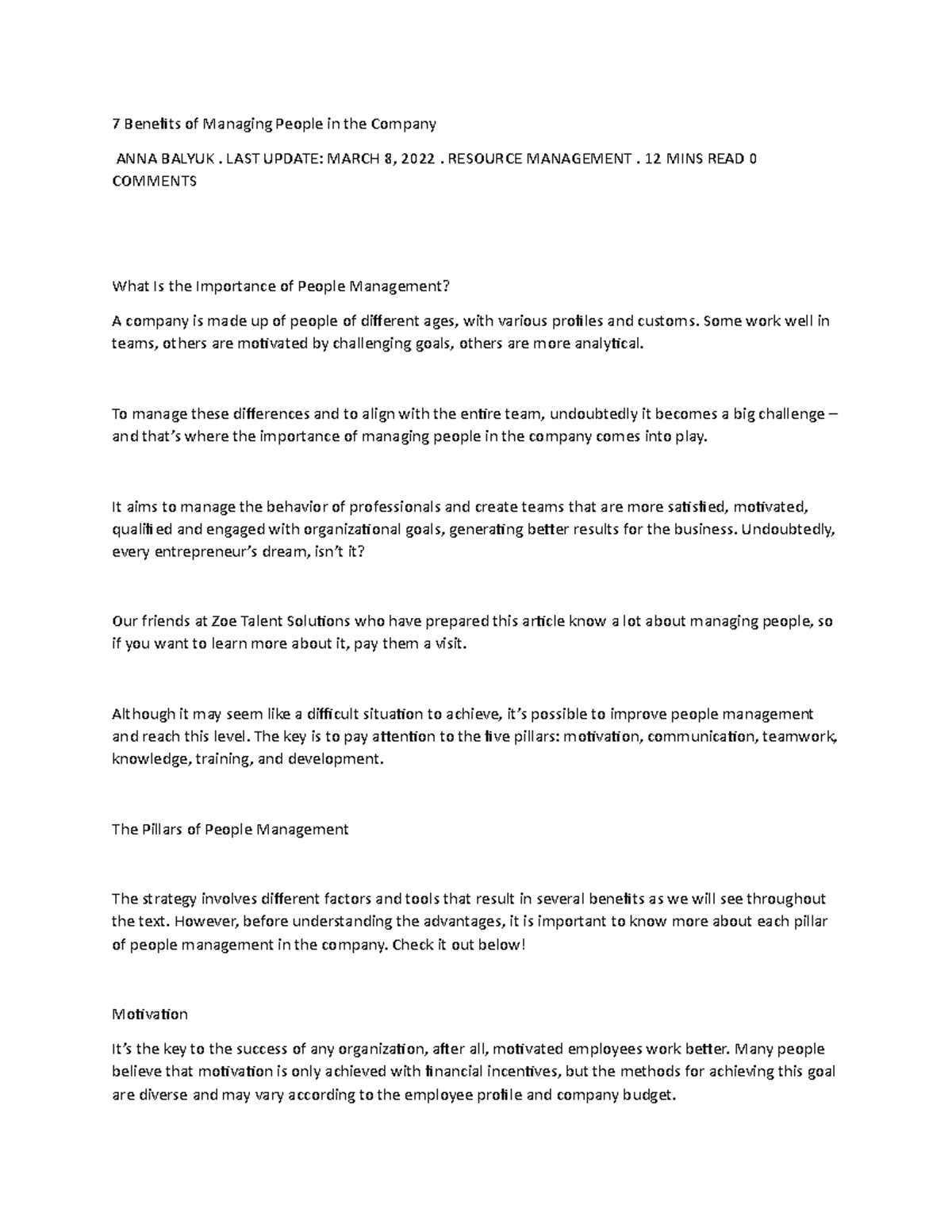 7 Benefits of Managing People in the Company - LAST UPDATE: MARCH 8 ...