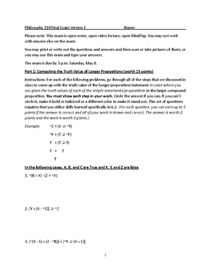 HW 1 - hw from chapter 1 of intro to logic text. - Part I 2. P ...