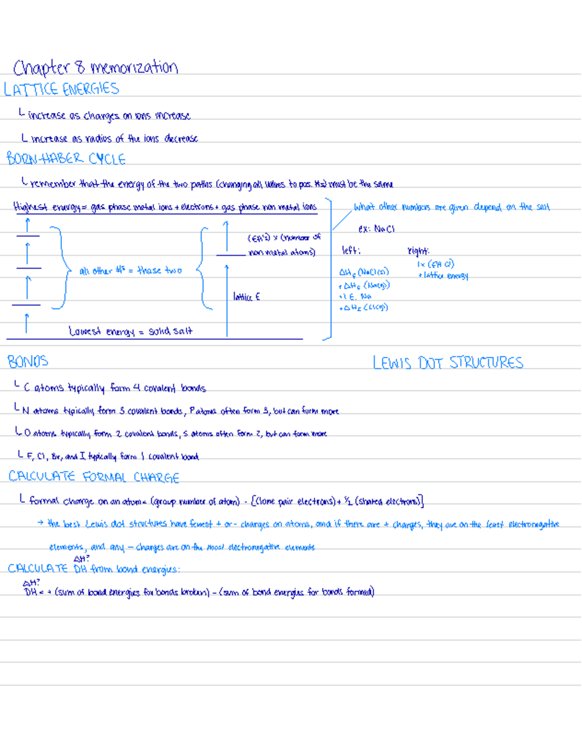 Chem test ch. 7-10-1 - chemistry study guides for 121 tests - Chapter 8 ...