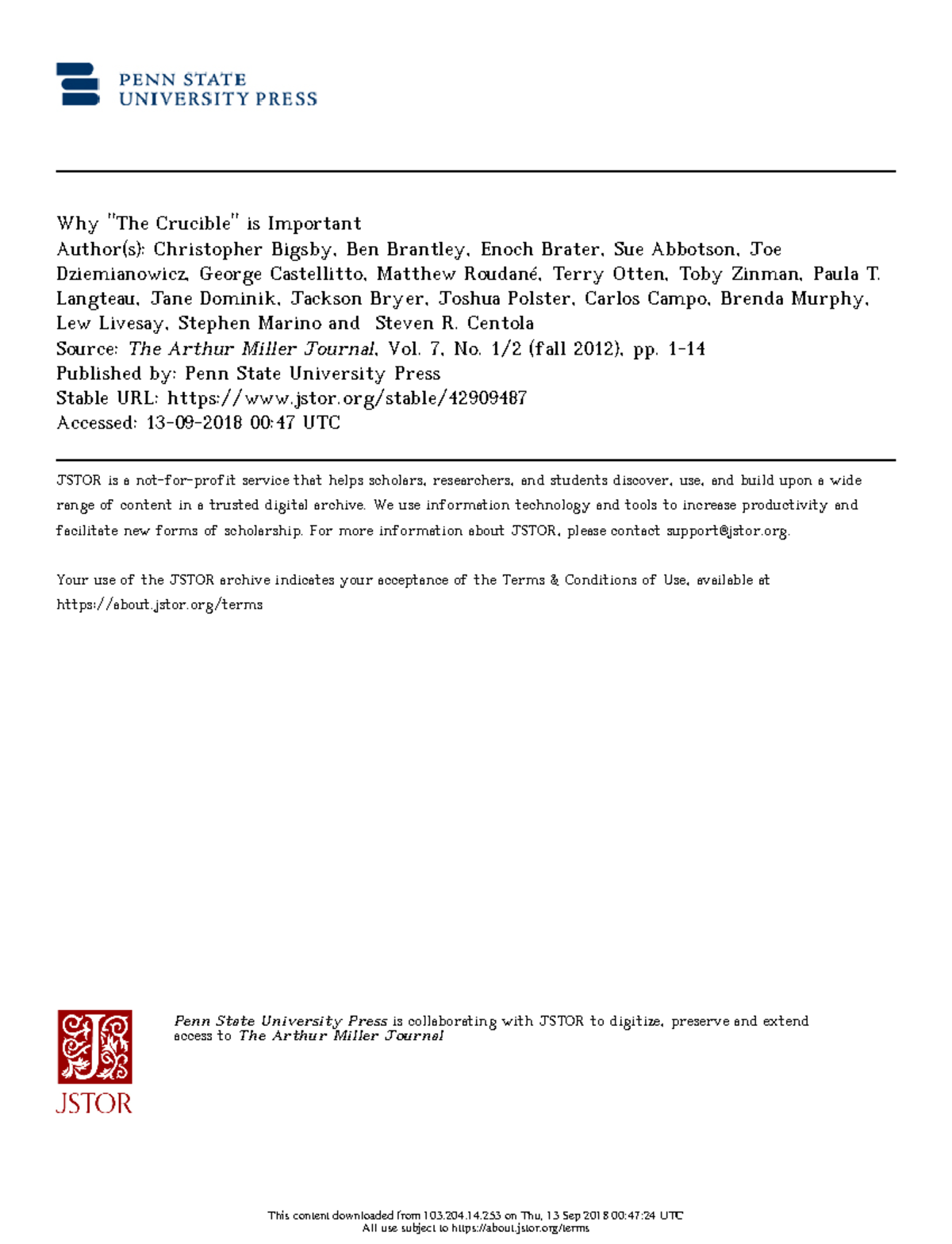 Critical perspectives on The Crucible - Why "The Crucible" is Important ...