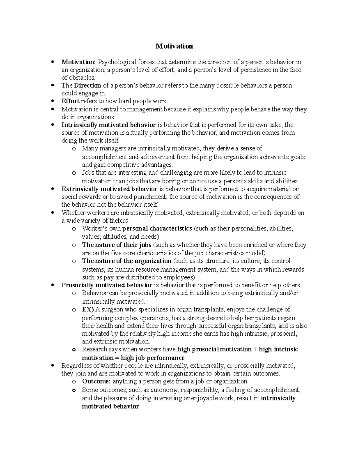 Management Course Outline Pt 2 Motivation Motivation Psychological management-course-outline-pt-2-motivation-motivation-psychological
