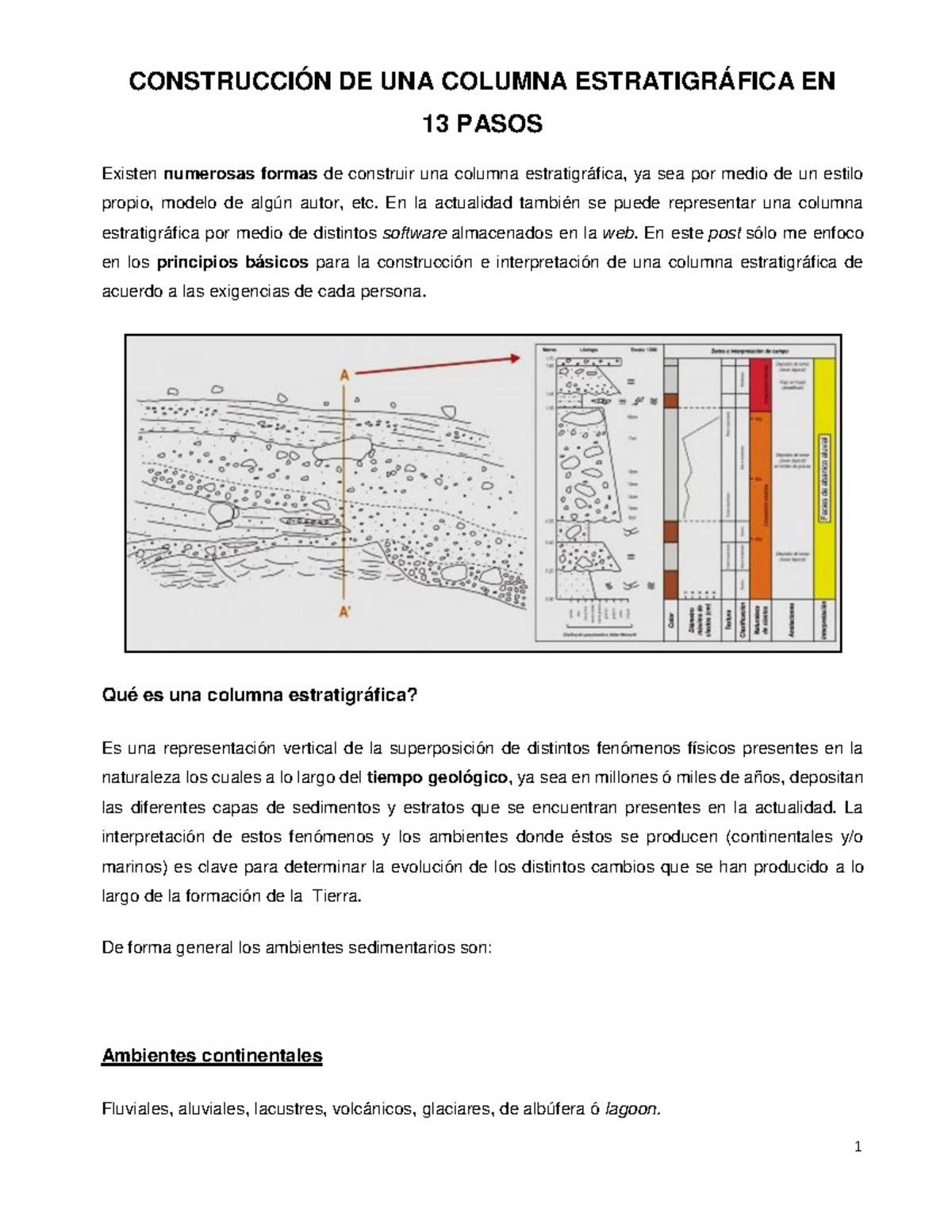 361549248 Construccion de Columna Estratigrafica en 13 Pasos ...