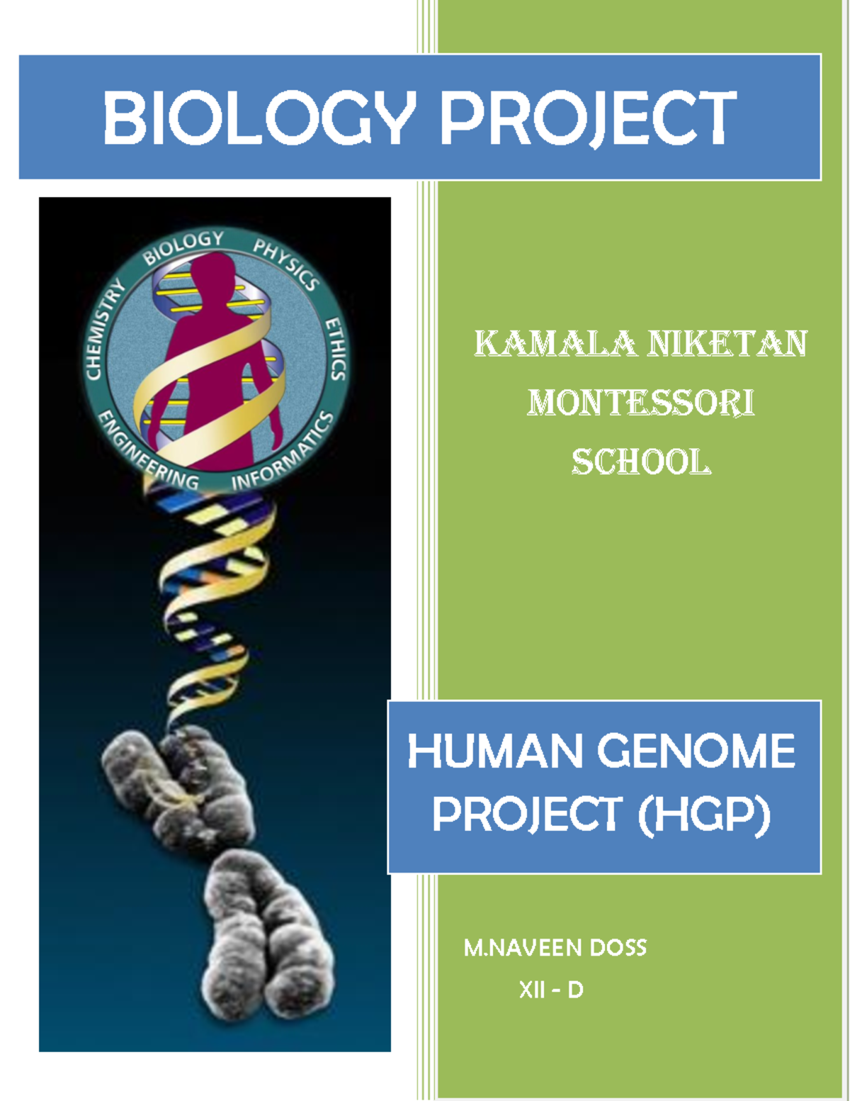 Pdfcoffee - Biology - M DOSS XII - D BIOLOGY PROJECT HUMAN GENOME ...