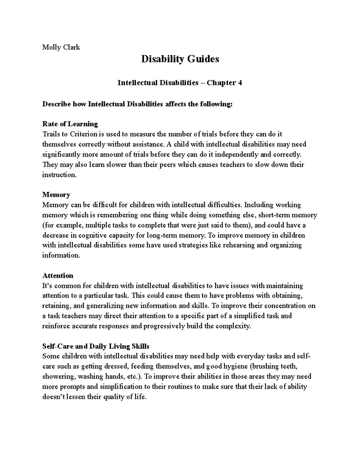SPED ch.4 assignment Disability Guides - Molly Clark Disability Guides ...