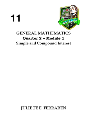 Grade 11 Module 5 Genmath for printing - 11 GENERAL MATHEMATICS Quarter ...