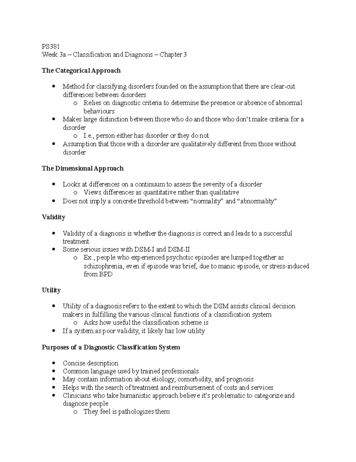 Week 3a - 3 - chapter 3 - PS Week 3a – Classification and Diagnosis ...