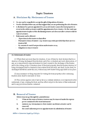 The Essentials of an Express Trust - No particular form of words needed ...