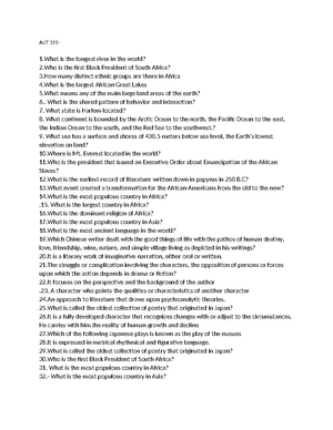 AFRO-LIT Reviewer - african american literature - CHAPTER 3 AFRICAN ...