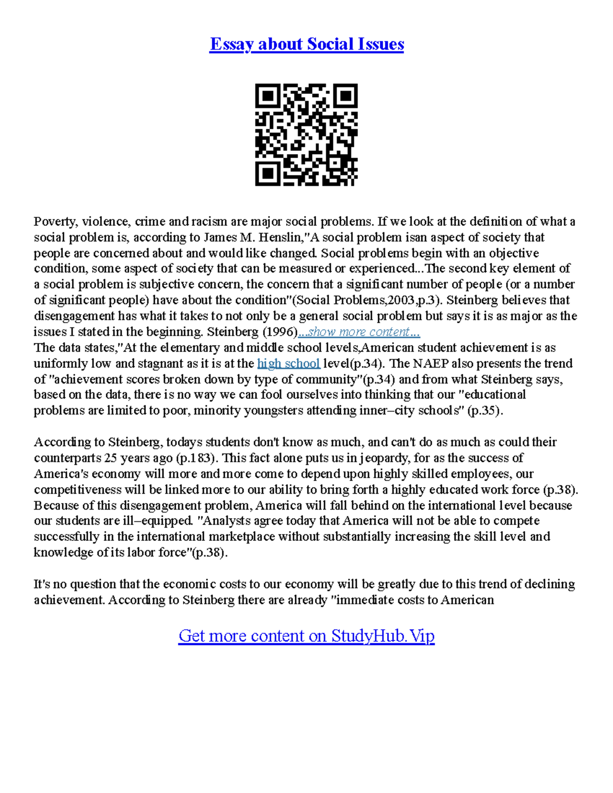 Essay Topics On Social Issues - Essay about Social Issues Poverty ...