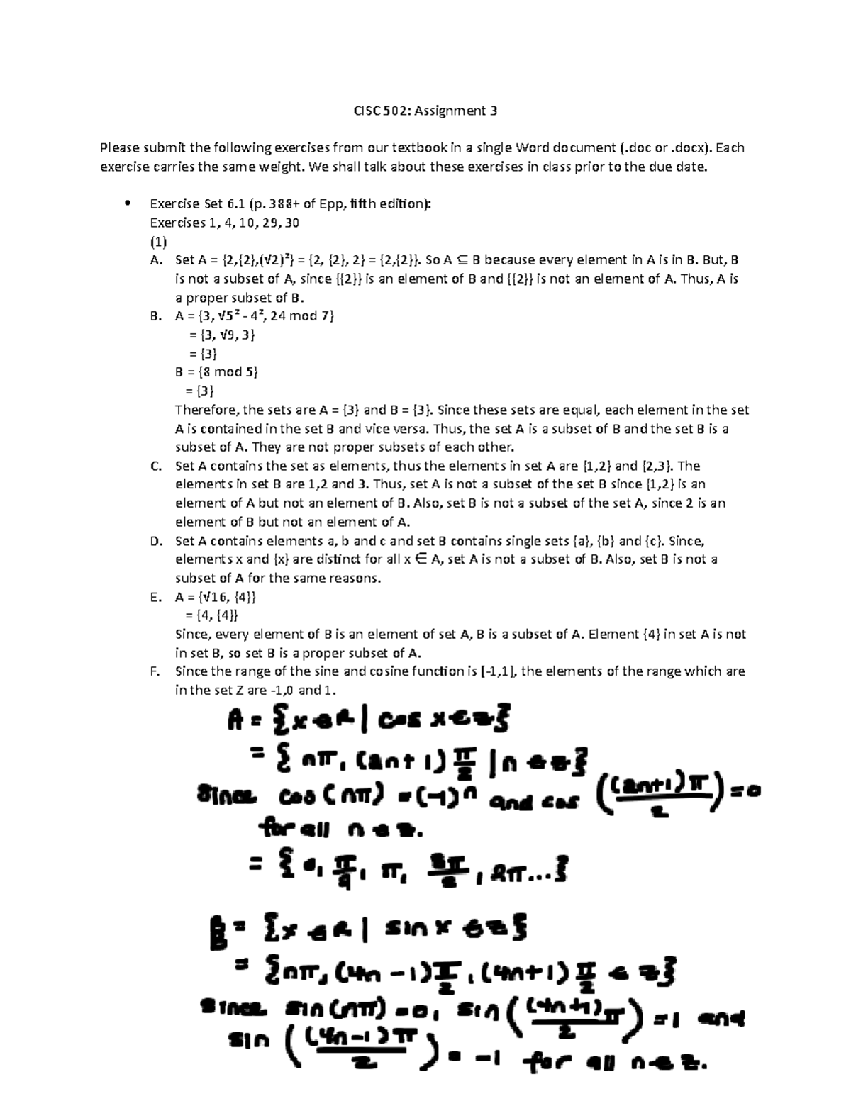 Cisc 502 Assignment 3 Cisc 502 Assignment 3 Please Submit The Following Exercises From Our 2942
