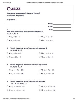 MTA Review 1 [Arithmetic Sequence] - 9/25/21, 8:54 PM Formative ...