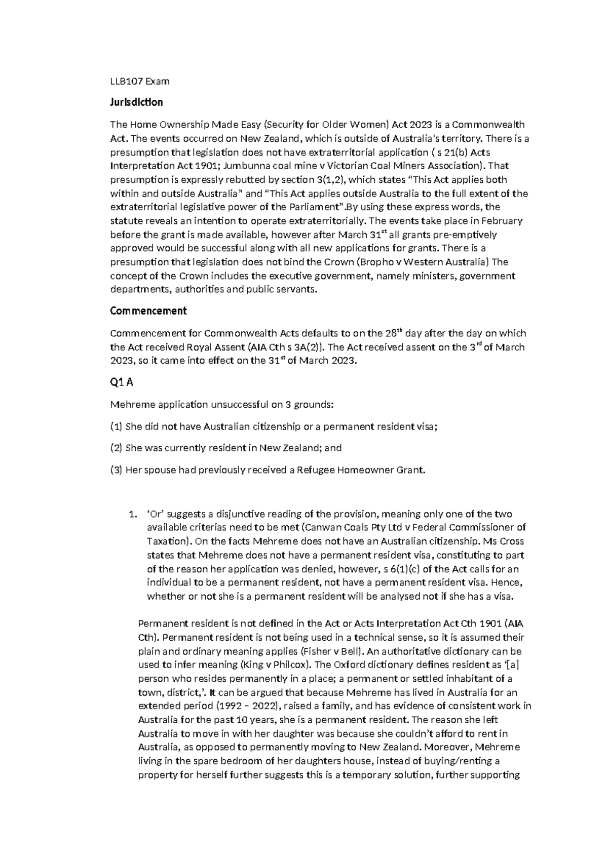 LLB107 Exam Practice Questions for Week 7 Content - LLB107 Exam ...