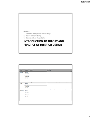 Lecture 3. Client and task analysis for interior design - CLIENT AND ...