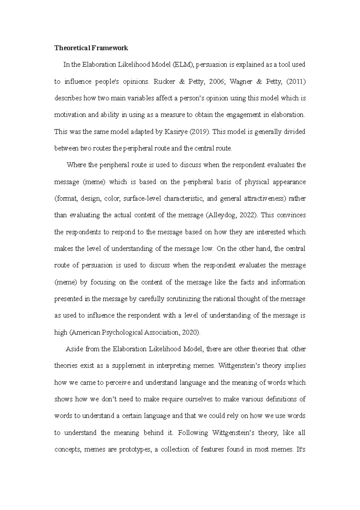 Framework of Memes - Theoretical Framework In the Elaboration ...