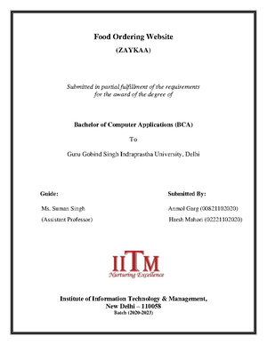 BCA - BCA205 - IPU - Studocu