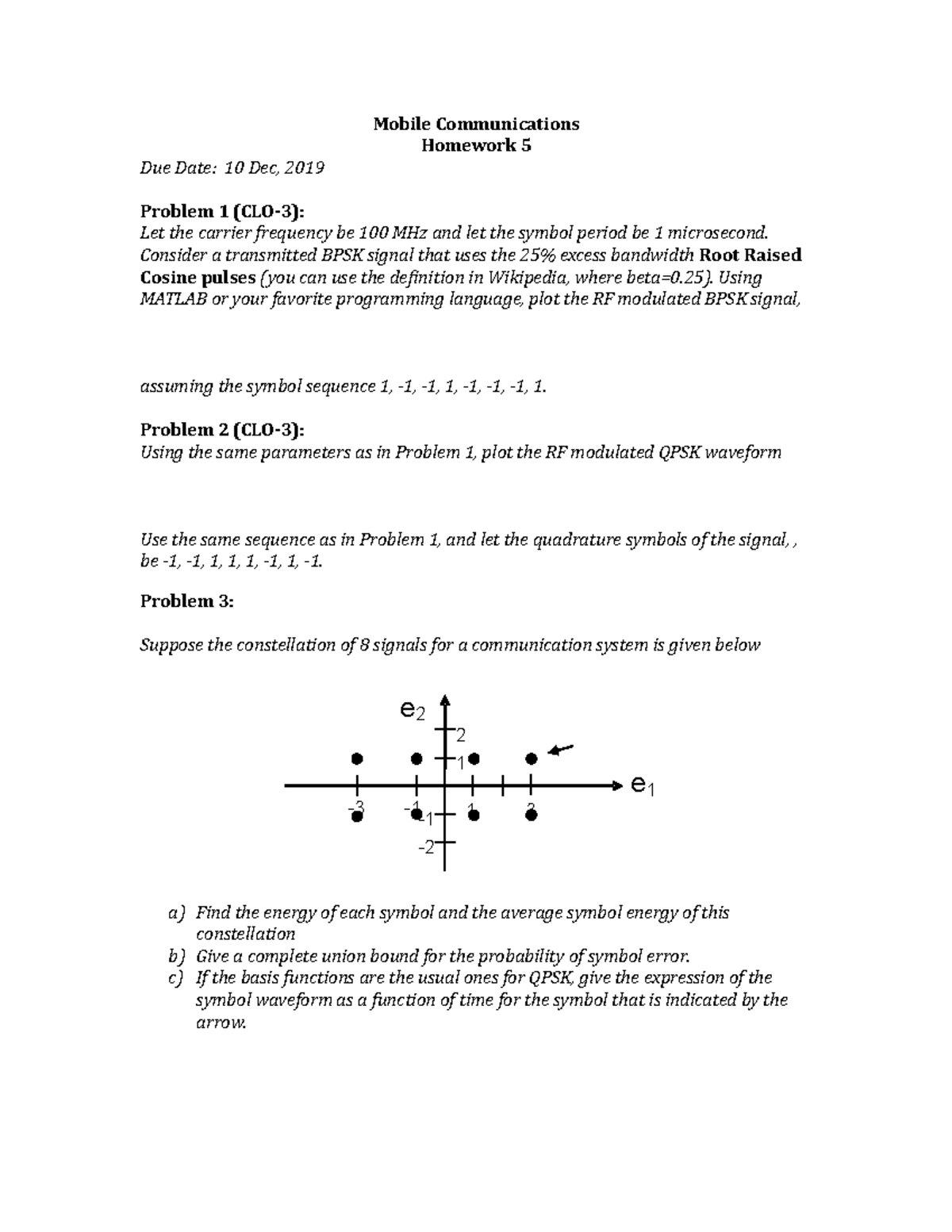 Homework 5 - Communication Systems - NUST - Studocu