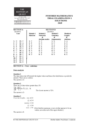 Genmath 1-sample-w - Sample Practice General Maths Exam - S A M P L E ...