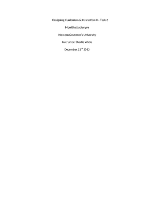 D186 Task 1 - Creating a Supportive Learning Environment - Creating a ...