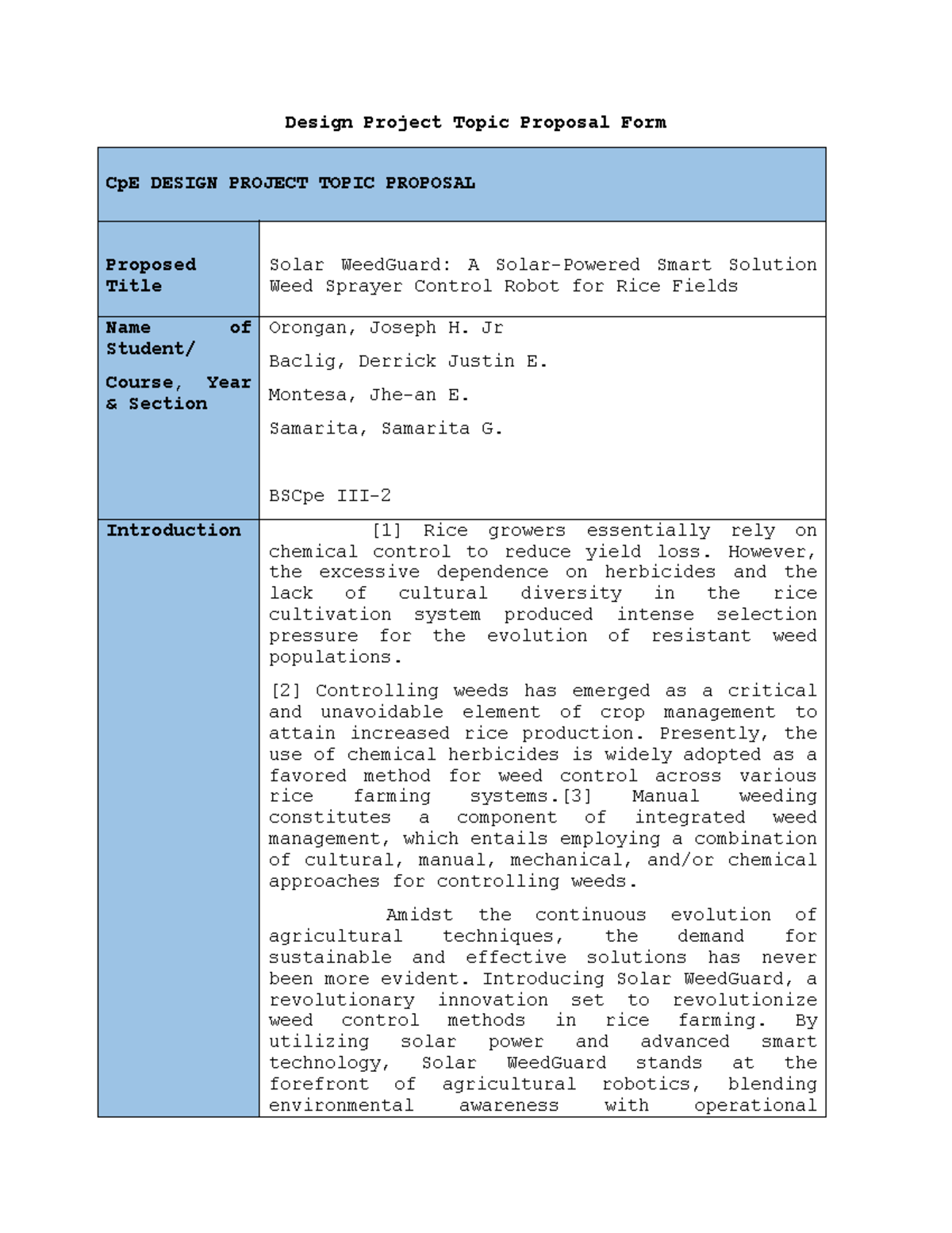Design-Project-Topic-Proposal-Form final - Design Project Topic ...