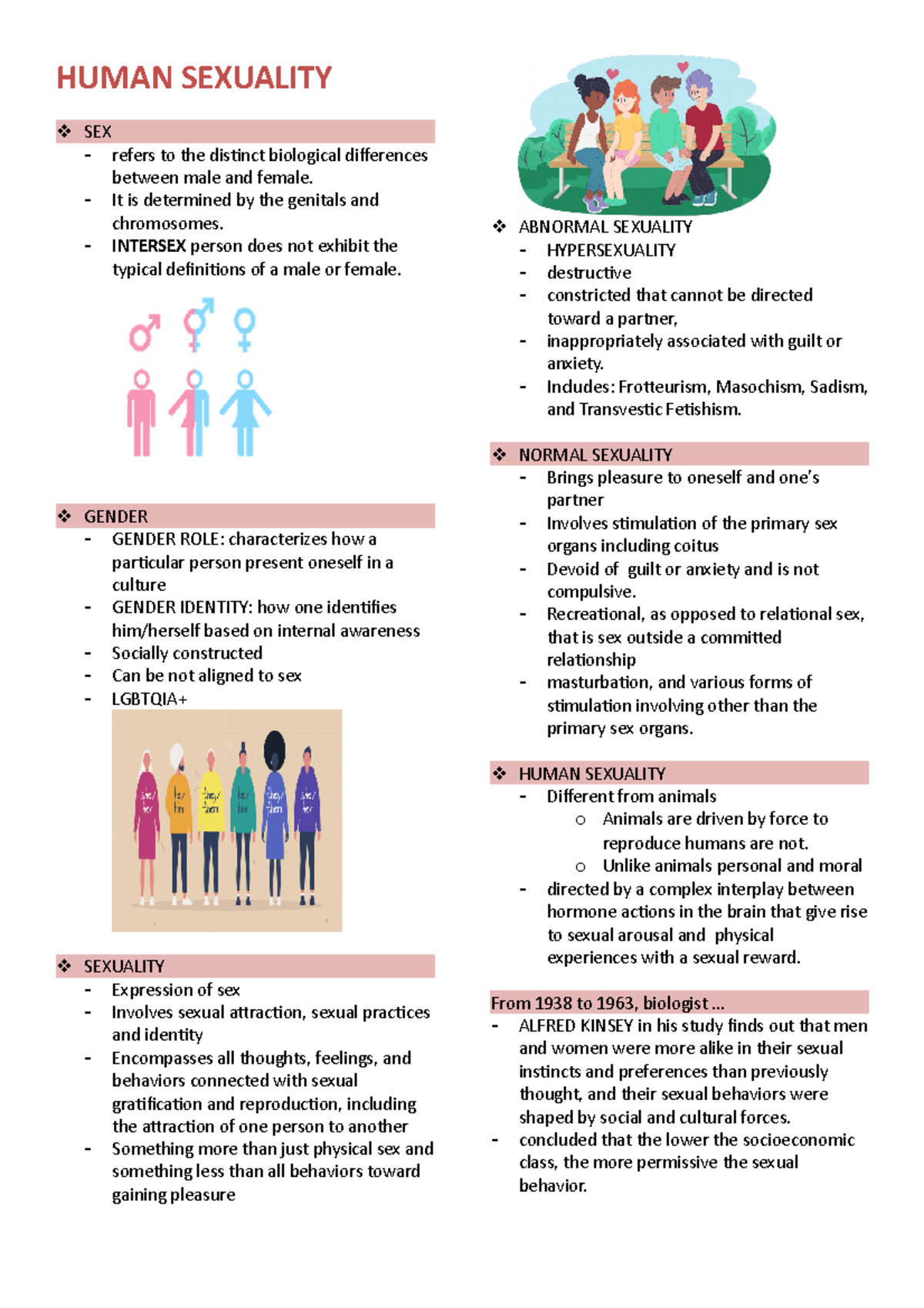 Human Sexuality and Human Reproduction - HUMAN SEXUALITY SEX refers to ...