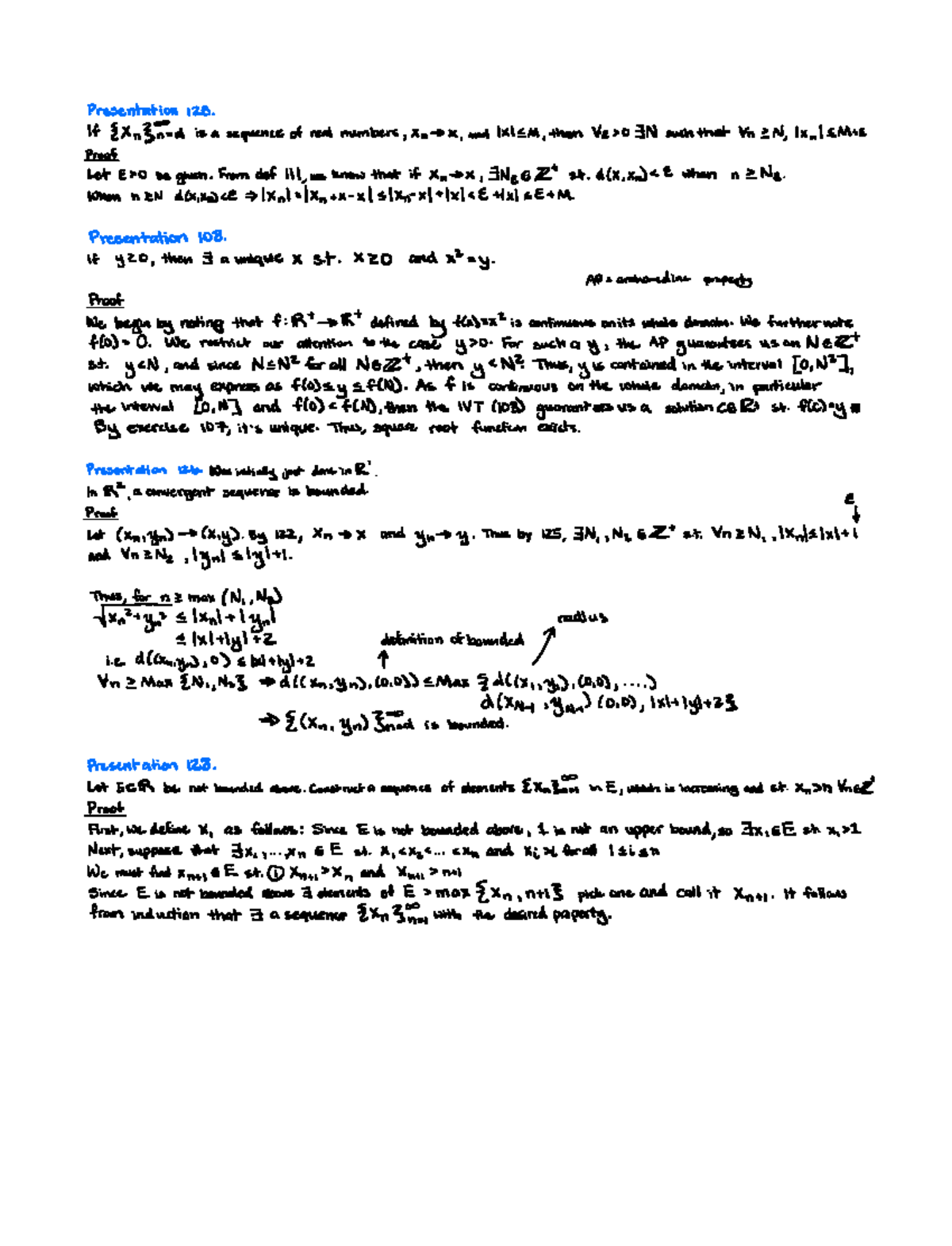 Presentations 108, 125 - MATH 312 - Studocu