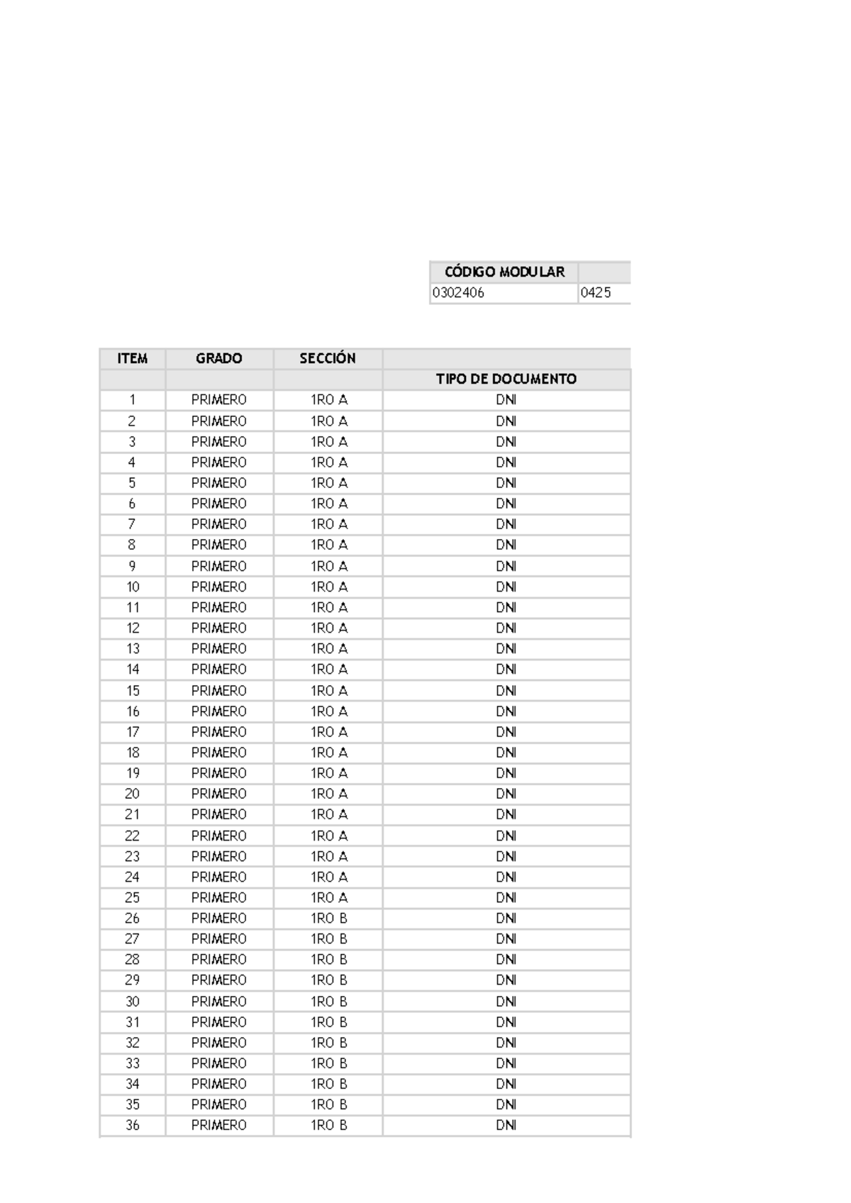 Copia de lista de estudiante de todos los grados 1° a 6°primaria(1 ...