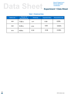 L02 Centripetal force - Experiment 1 Balancing Centripetal Force Experiment Inventory Materials ...