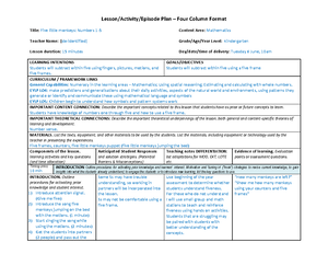Part B Lesson Plan - Part B: Lesson Plan Class/Grade/Stage: Stage 2 ...