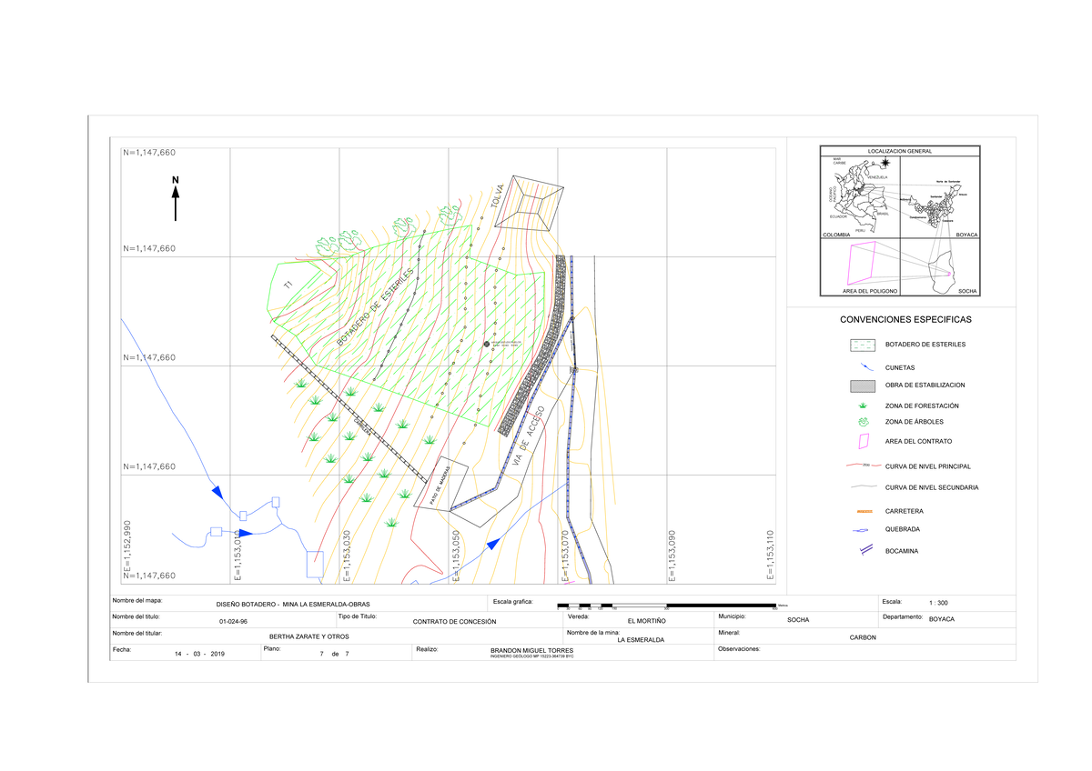 7- Diseño Botadero - MINA LA Esmeralda- Obras- Botadero- MINA - APIQUE ...