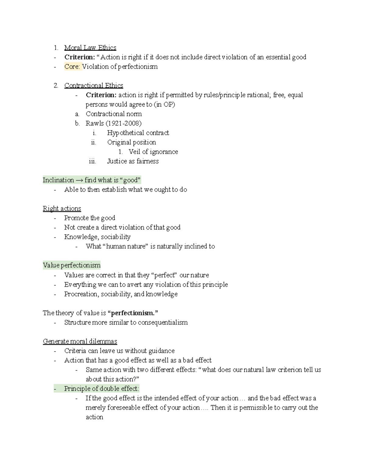 John Rawls, Social Contract theory, etc - Moral Law Ethics Criterion ...