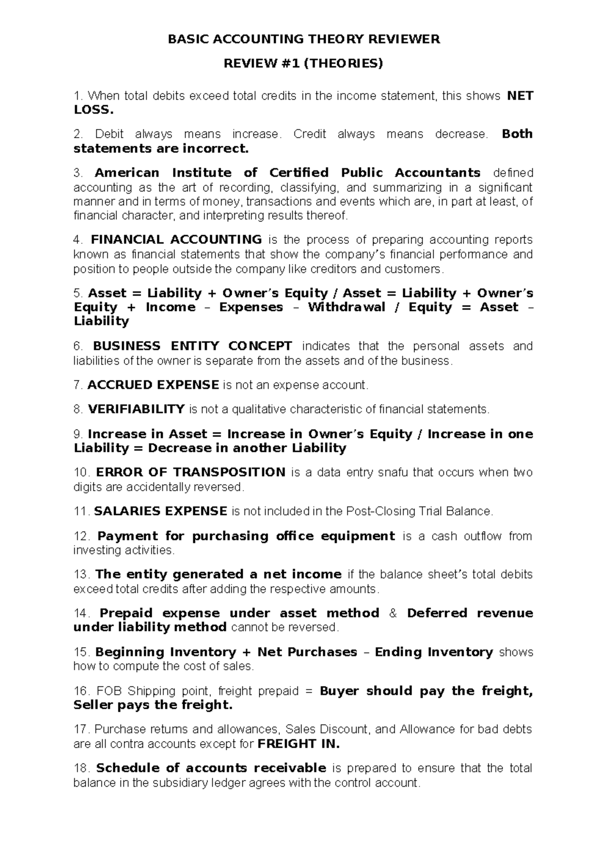 Basic Accounting Theory Reviewer - BASIC ACCOUNTING THEORY REVIEWER ...