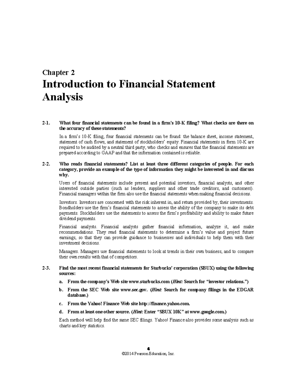 BD3 SM02 - introduction to financial statement analysis - Chapter 2 Introduction to Financial ...
