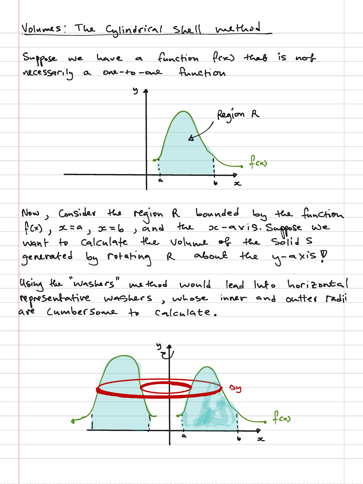 17 - Volumes by cylindrical shells - MAM2004H - Studocu