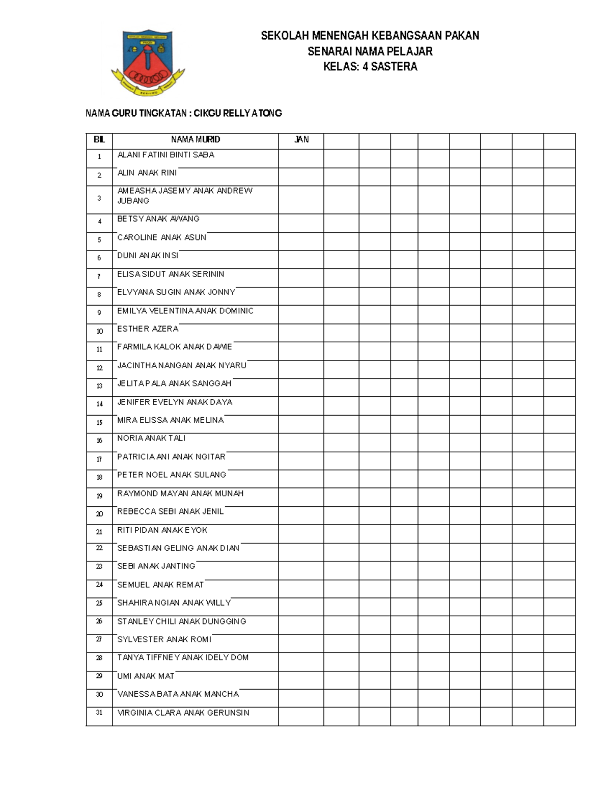 4 Sastera - name - SEKOLAH MENENGAH KEBANGSAAN PAKAN SENARAI NAMA ...