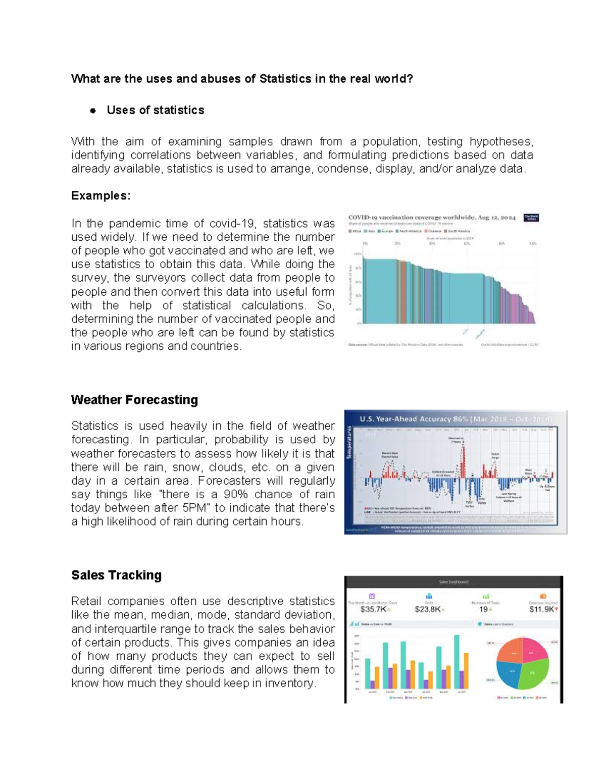 MMW - MATH USES AND ABUSES - What are the uses and abuses of Statistics ...