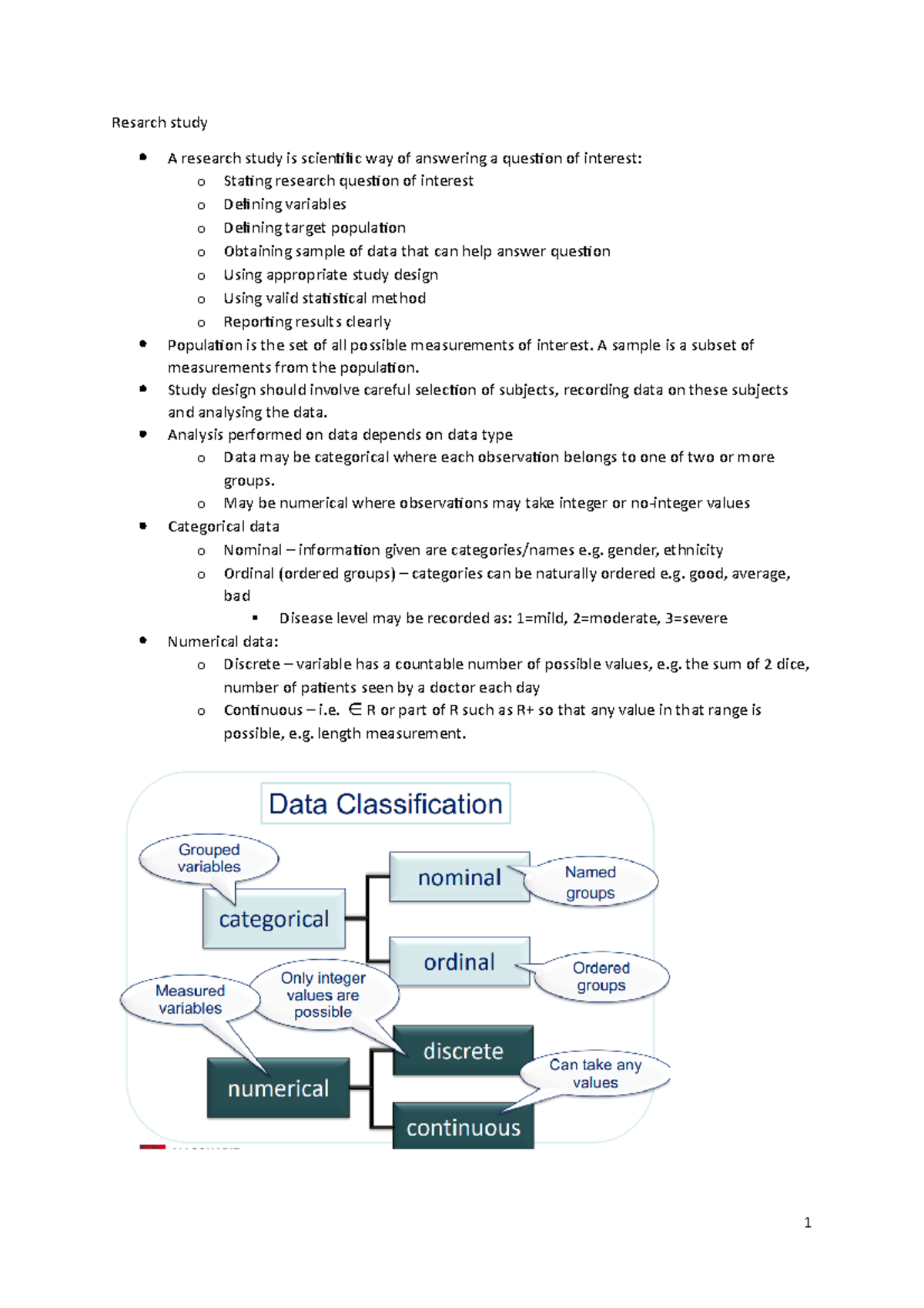 HLTH2110 Notes - Clinical Epidemiology and Biostatistics for Health ...