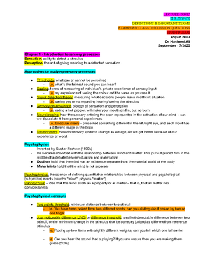 ICI3- Multisensory Integration and Visual Perception - PSYCH 2E03: In ...