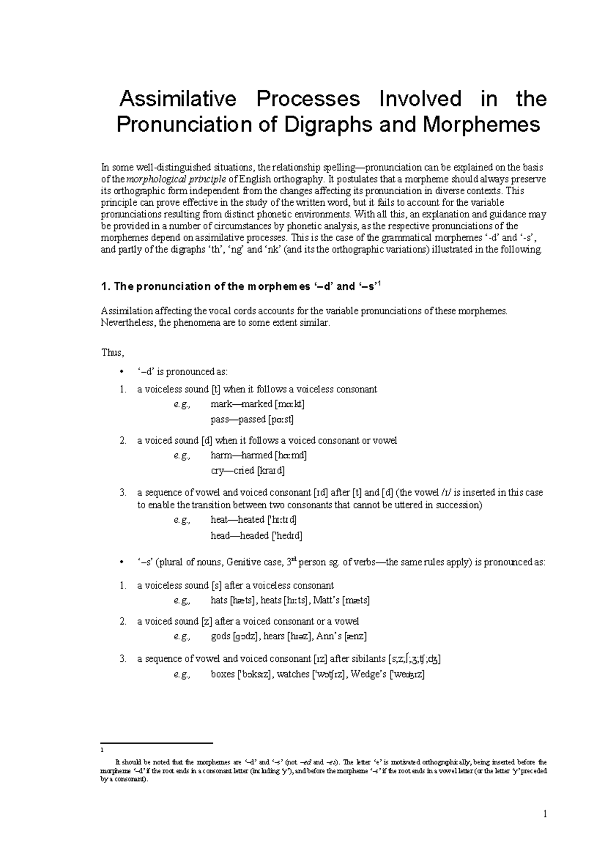 Digraphs-and-Morphemes - Assimilative Processes Involved in the ...