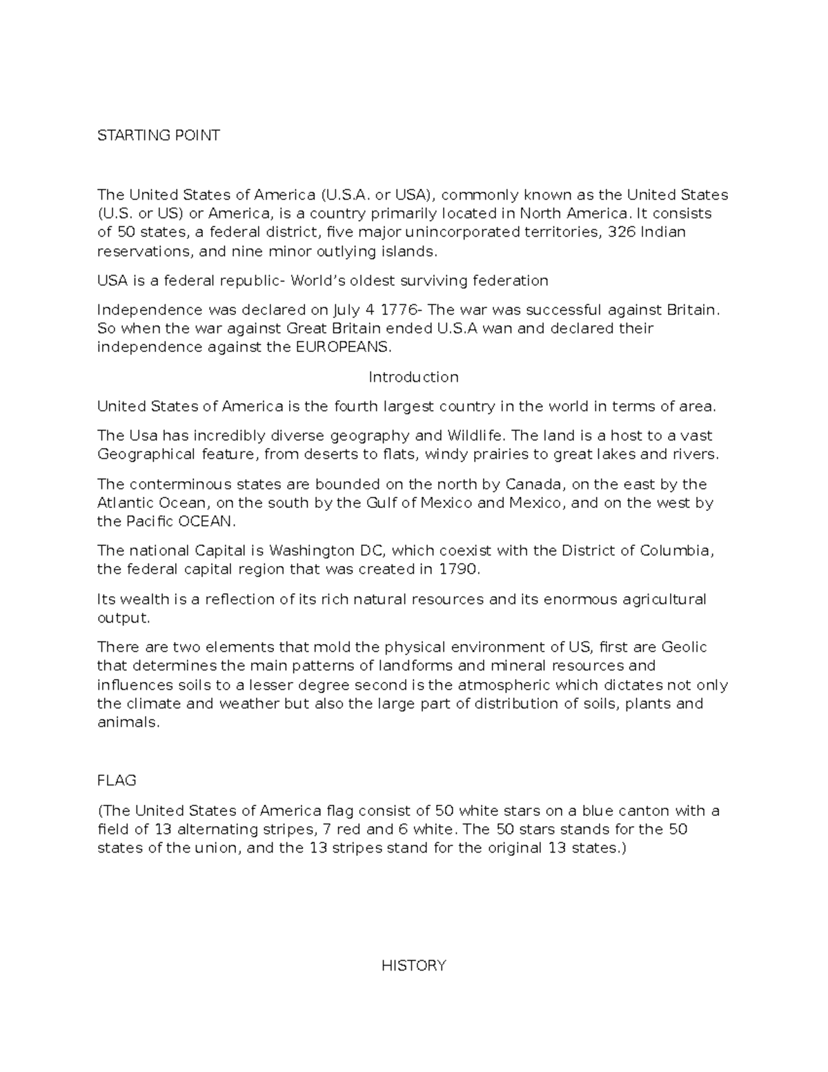 TP-131 transcript file - STARTING POINT The United States of America (U ...