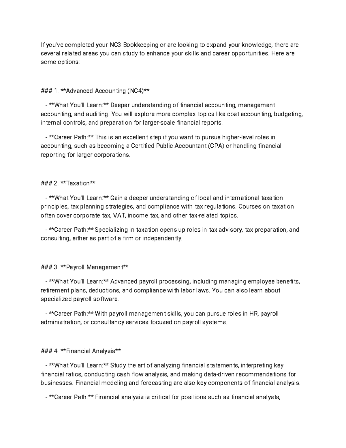 NC3 Reviewer PART 1 - If you've completed your NC3 Bookkeeping or are ...