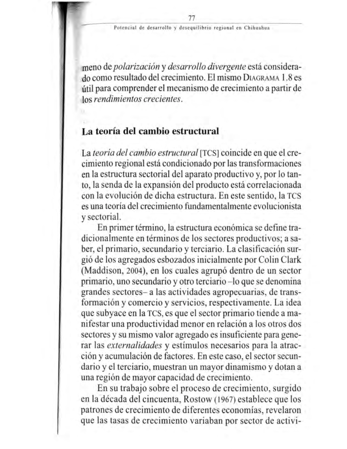 La teoria del cambio estructural - Economía Internacional I - Studocu