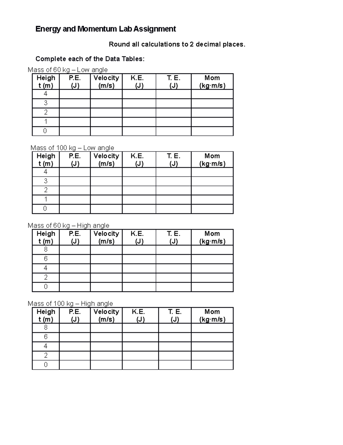 1f2eeededb 99344 e6ea865ce4ff4f275367 f2a34 - Energy and Momentum Lab ...