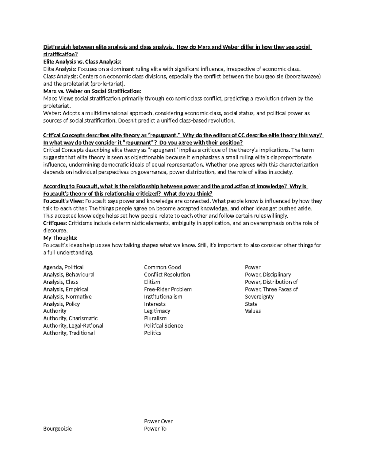 Tele quiz unit 1 - practicequiz - Distinguish between elite analysis ...