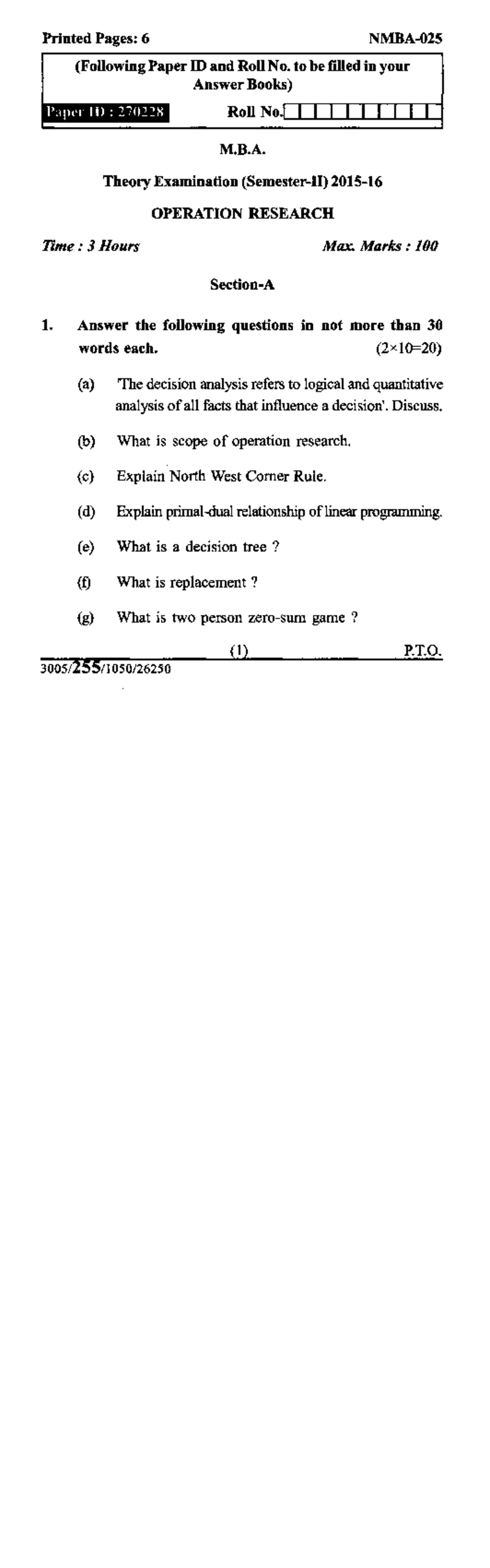 Qtm papers all year - This is Question paper of aktu - ####### Printed ...