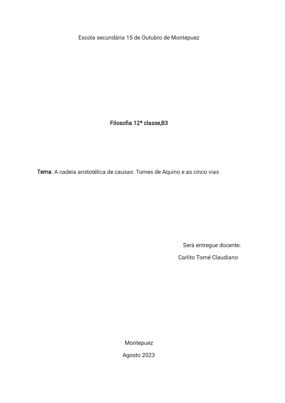 Hélder filosofia 2023 - Metodos de estu e habilidades para a vida - Studocu