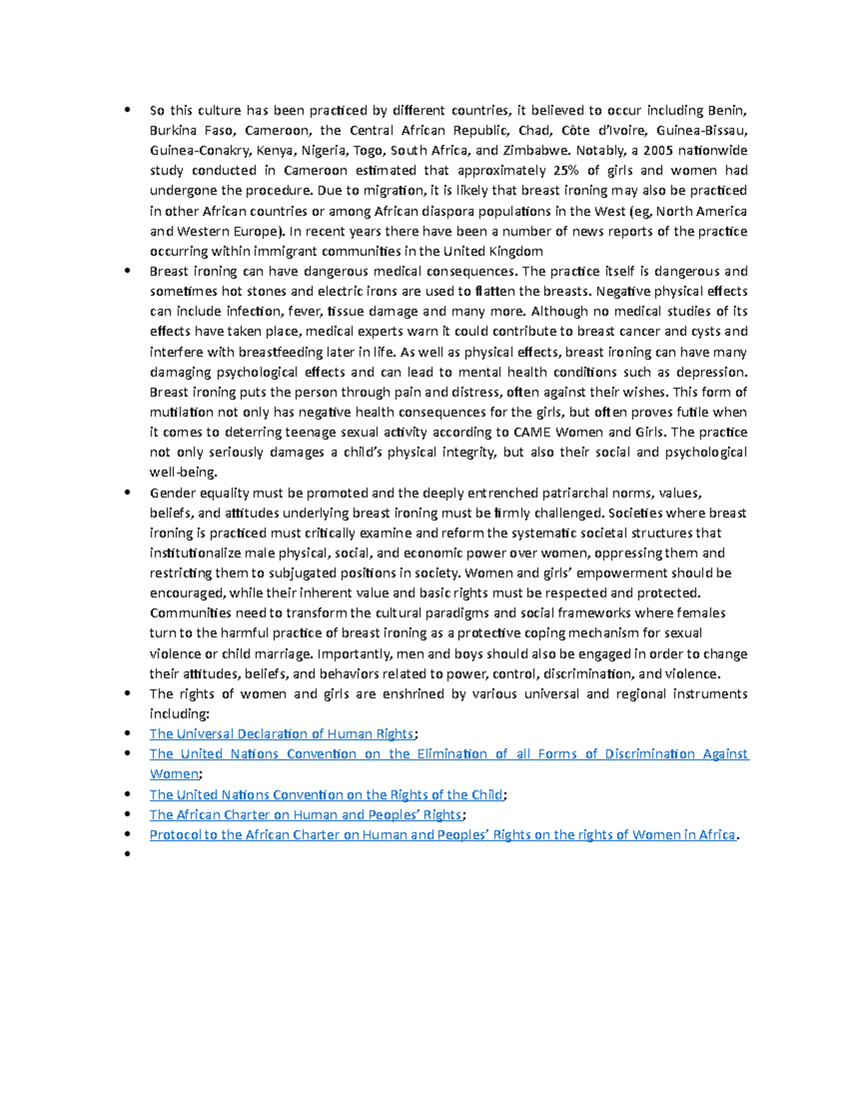 Breastironing Script Summary About Breast Ironing So This Culture