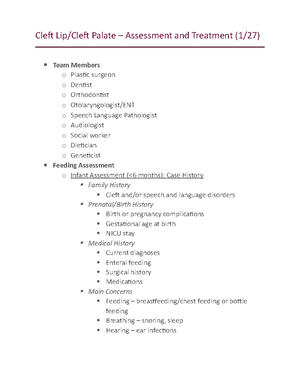Cleft Lip/Cleft Palate Anatomy and Physiology - Cleft Lip/Cleft Palate ...